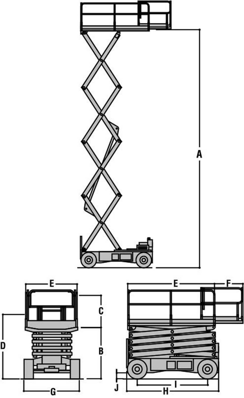 Alquiler de Plataforma de tijera | 12 m | JLG 3369LE | Eléctrico | Riwal