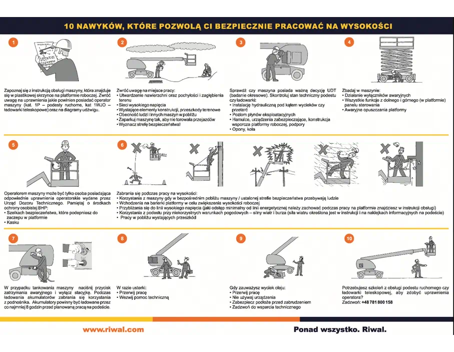 Praca na wysokości - charakter prac i bezpieczeństwo - Riwal - Polska